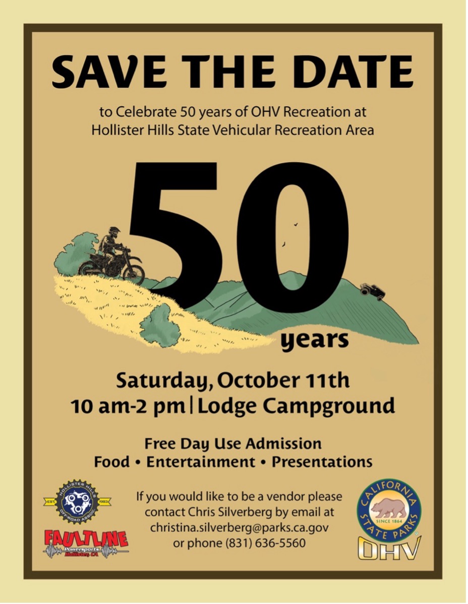 Celebrate 50 Years of Off-Highway Vehicle Riding at Hollister Hills ...